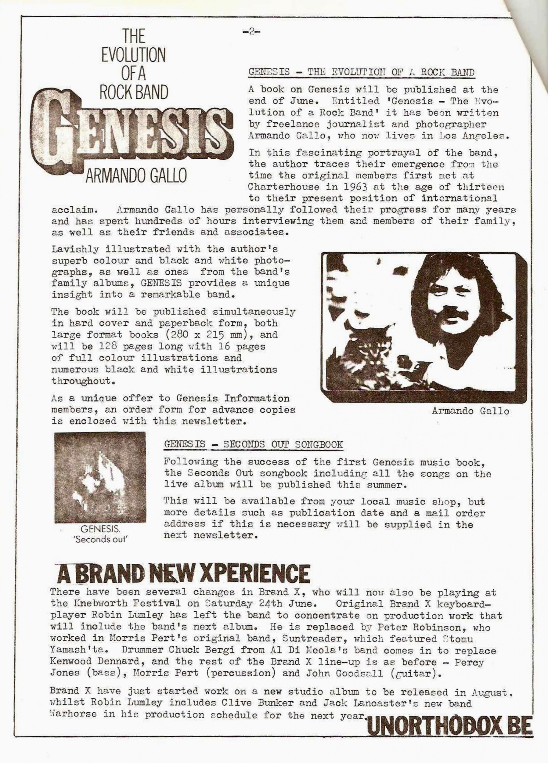 Genesis information – Issue 7 – The Genesis Archive