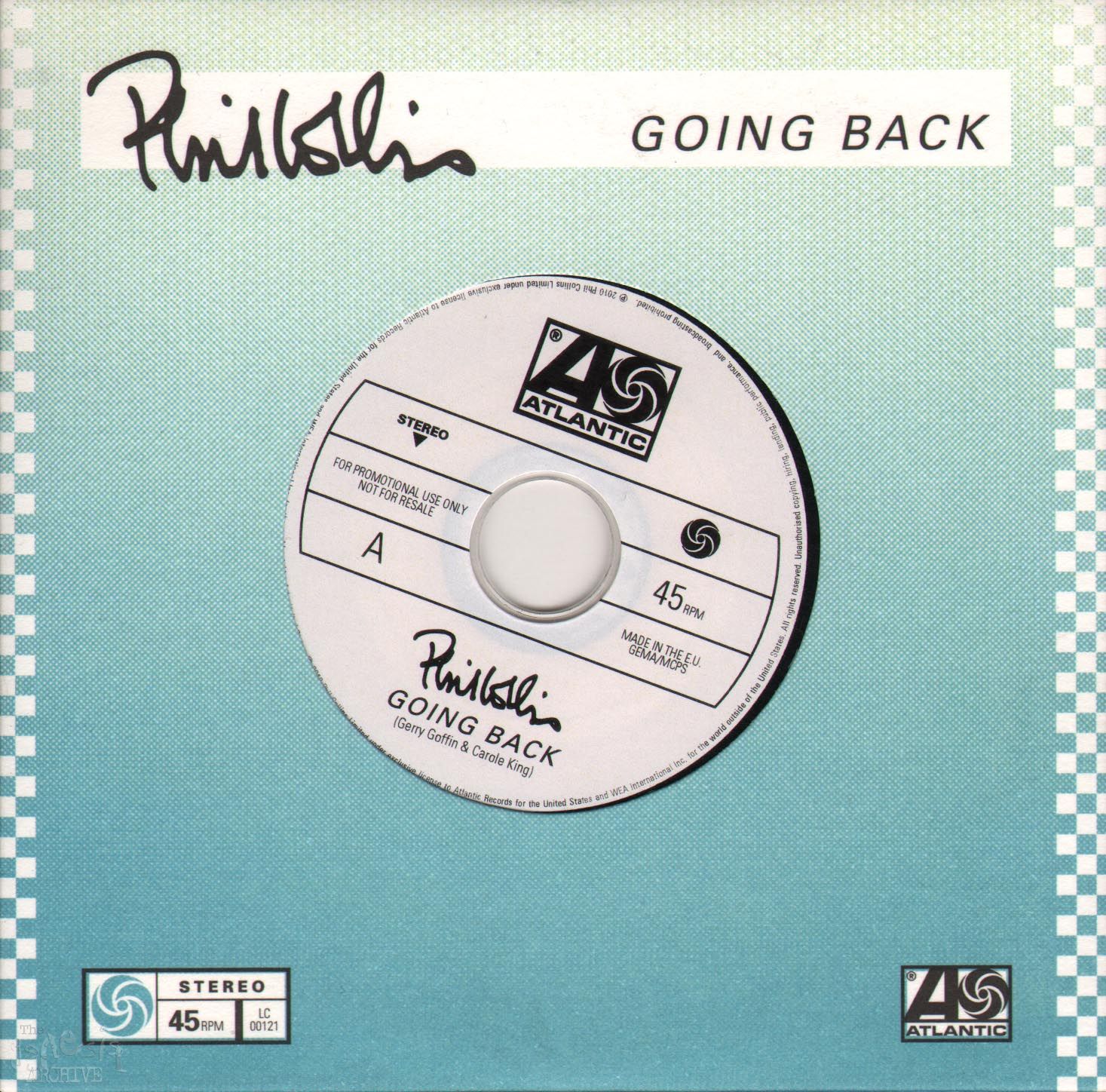 Phil Collins – Going Back – CD single – promo – The Genesis Archive