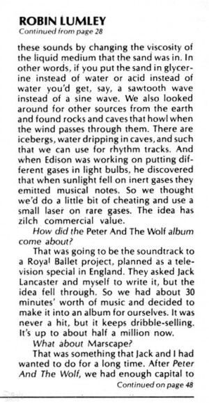 Contemporary Keyboard – Robin Lumley interview – March – The Genesis ...