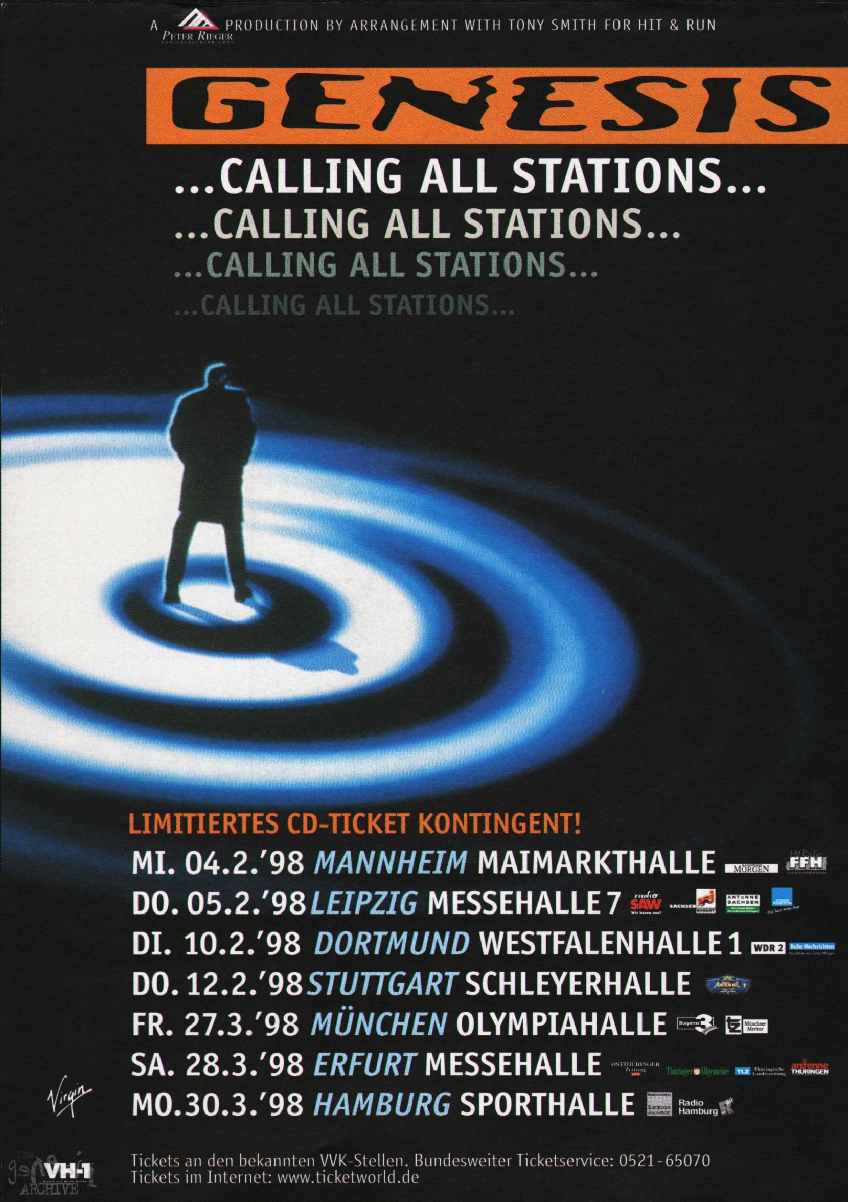 Tour flyer – German CAS tour dates – The Genesis Archive