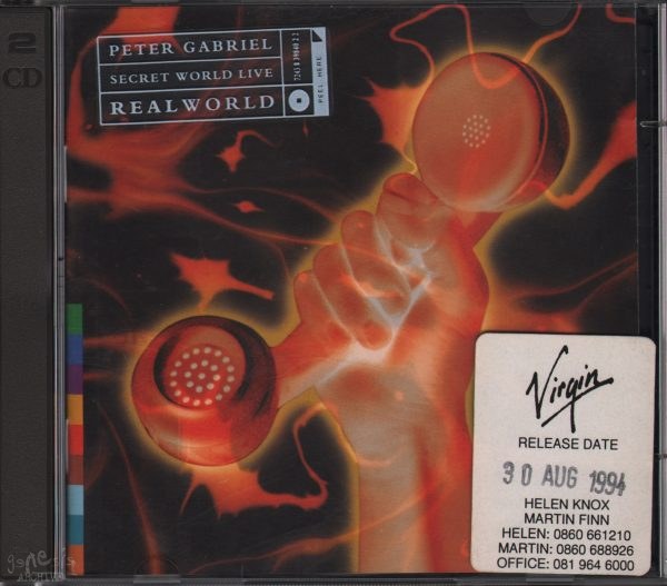 Live Album – PG – Secret World Live – 30th August – The Genesis Archive