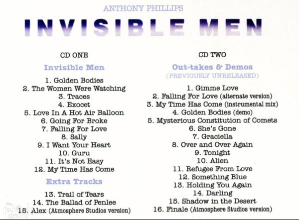 Invisible Men – Remaster and Expanded – The Genesis Archive