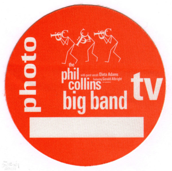 Cloth pass – PC – Big Band tour – – The Genesis Archive