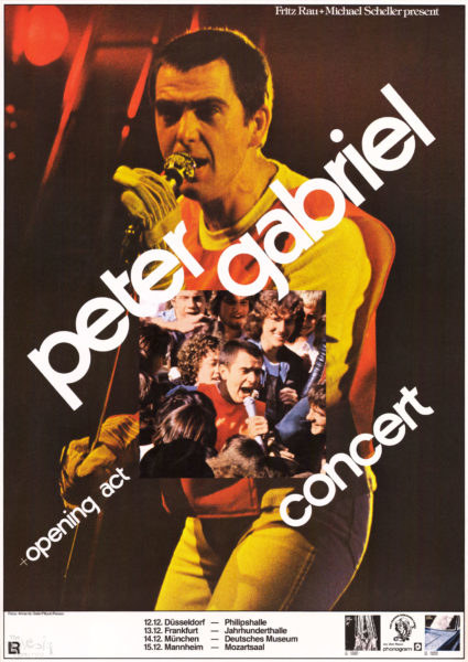 Tour poster – PG – PG (2) – German tour poster – The Genesis Archive