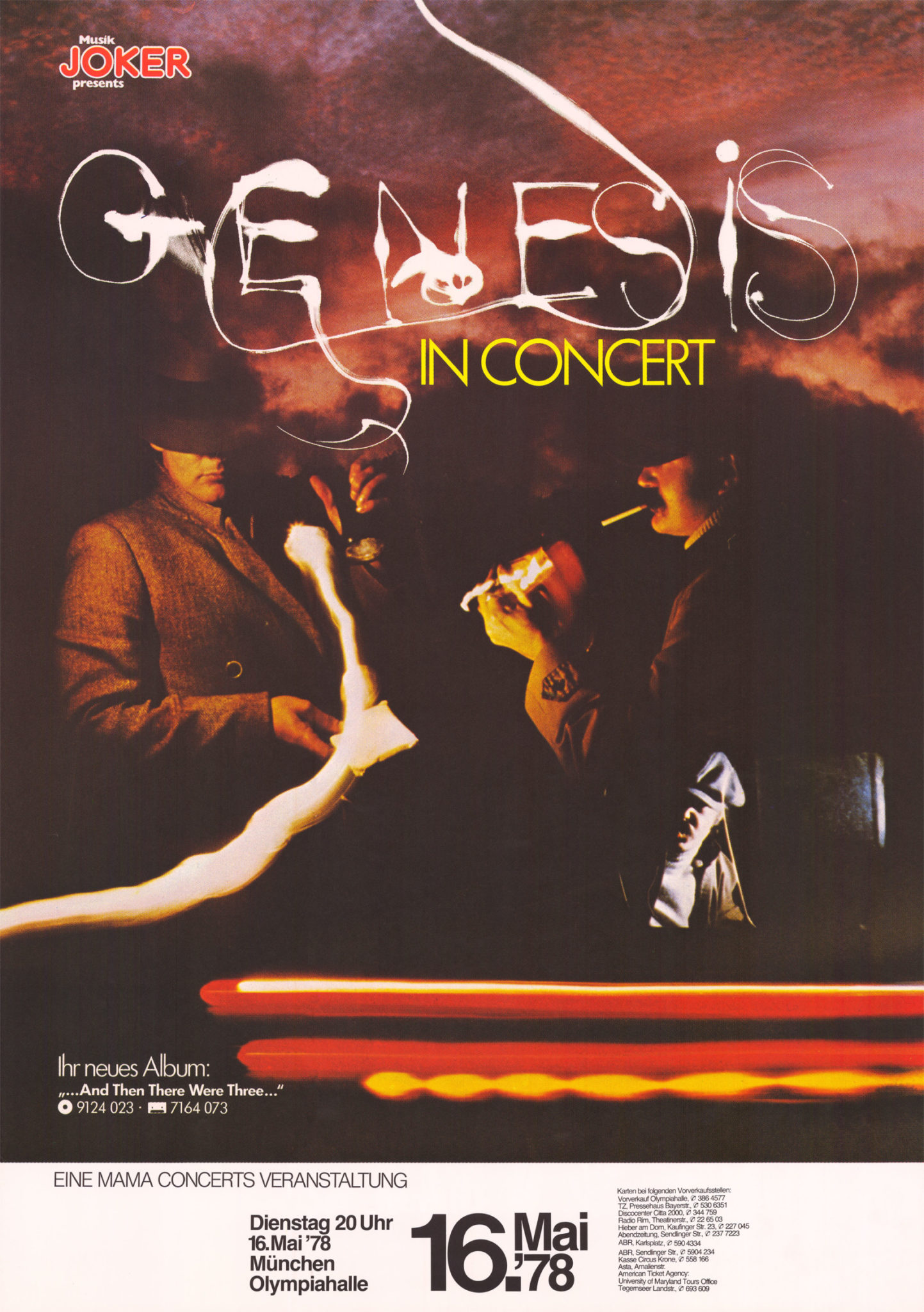 Gig Poster – Genesis – The Olympiahalle – Munich – 16th May – The ...