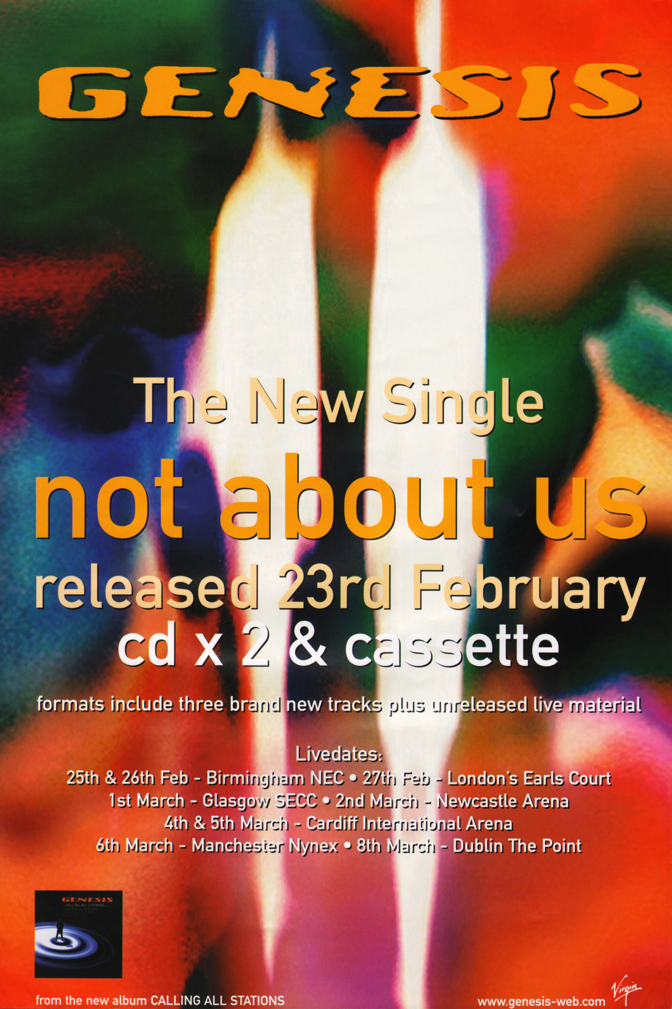 Poster – Genesis – Not About Us – tour dates – 23rd February – The ...