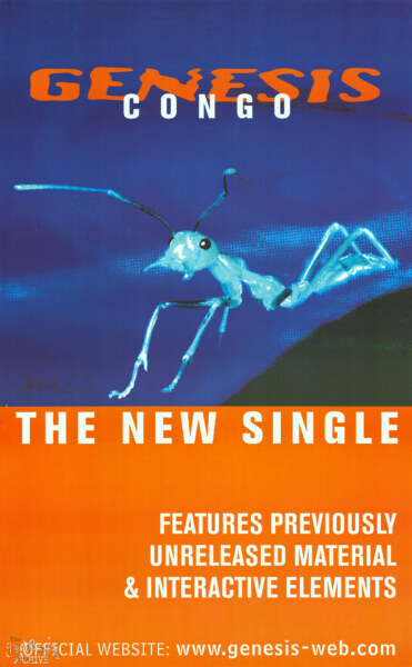 Single poster – Genesis – Congo – 8th September – The Genesis Archive