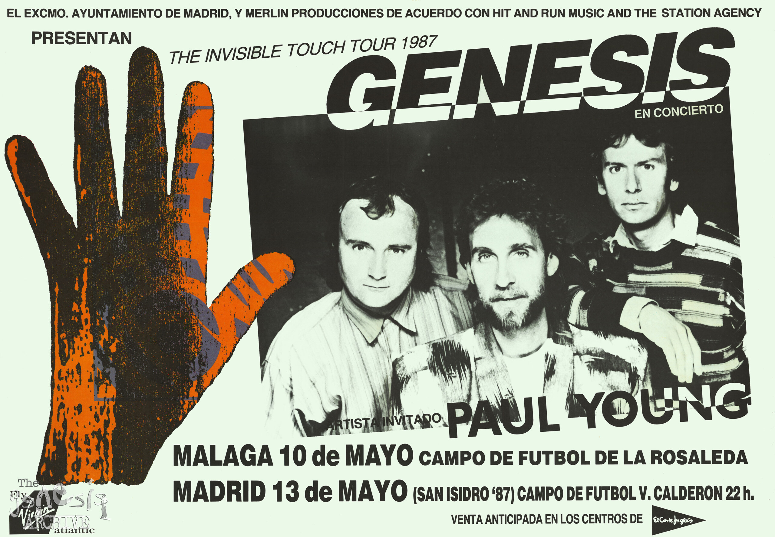 Concert poster – Genesis – Malaga and Madrid – Spain – 10th May – The ...