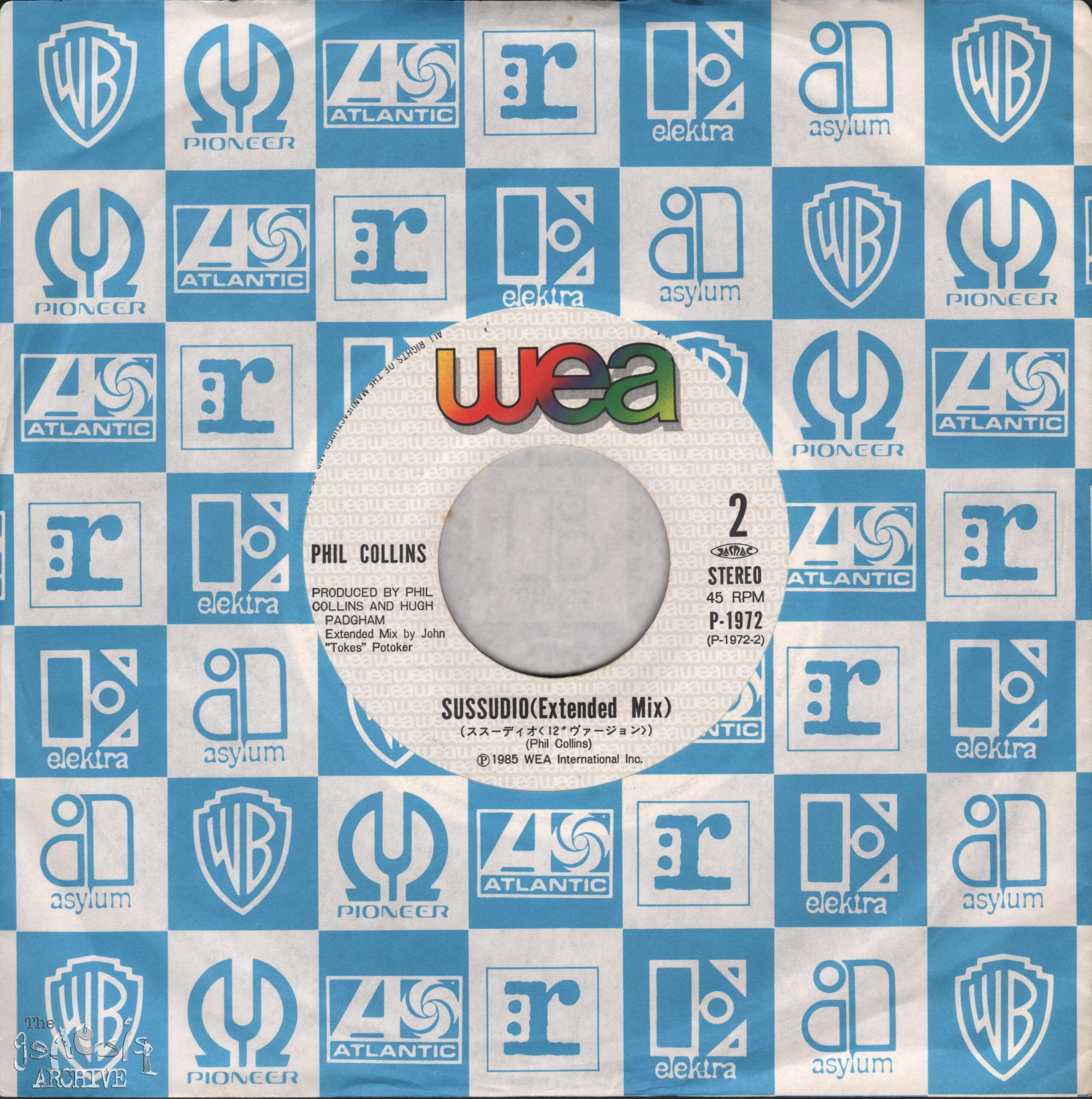 Vinyl Single – PC – Sussudio / Sussudio (extended mix) – The Genesis ...