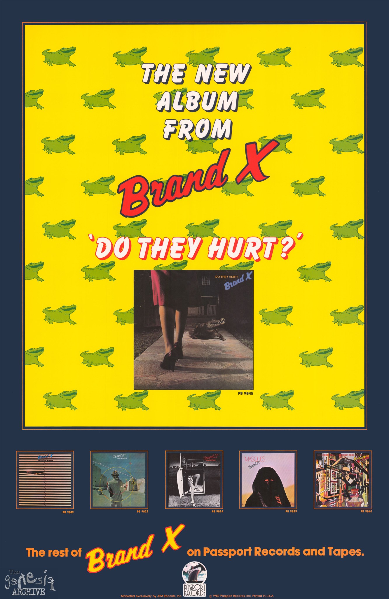 Album poster – BX – Do They Hurt? – 18th April – The Genesis Archive