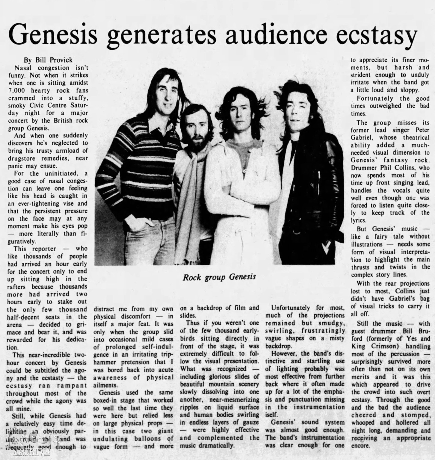 A Trick Of The Tail tour – The Genesis Archive