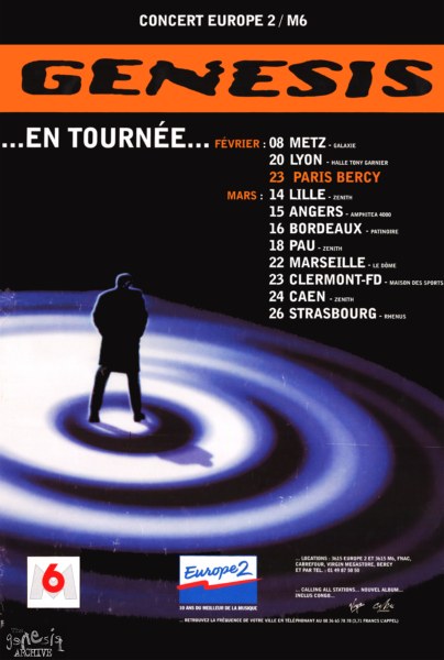 Tour poster – Genesis – France – The Genesis Archive