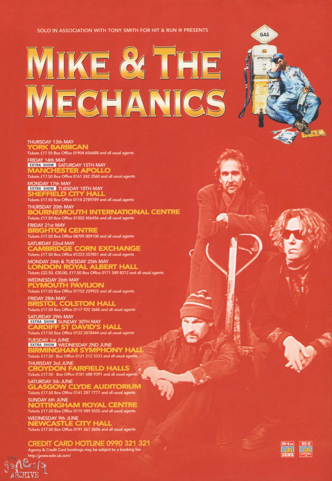 Tour flyer – MM – The M6 tour flyer – May – The Genesis Archive