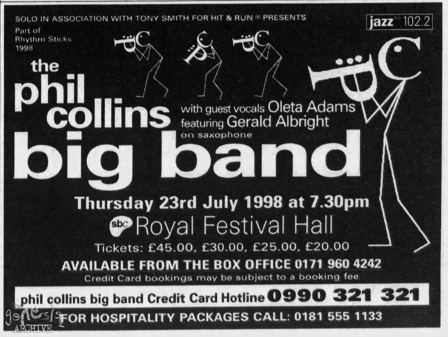 Concert advert – PC – The Evening Standard – London – 1st May – The ...