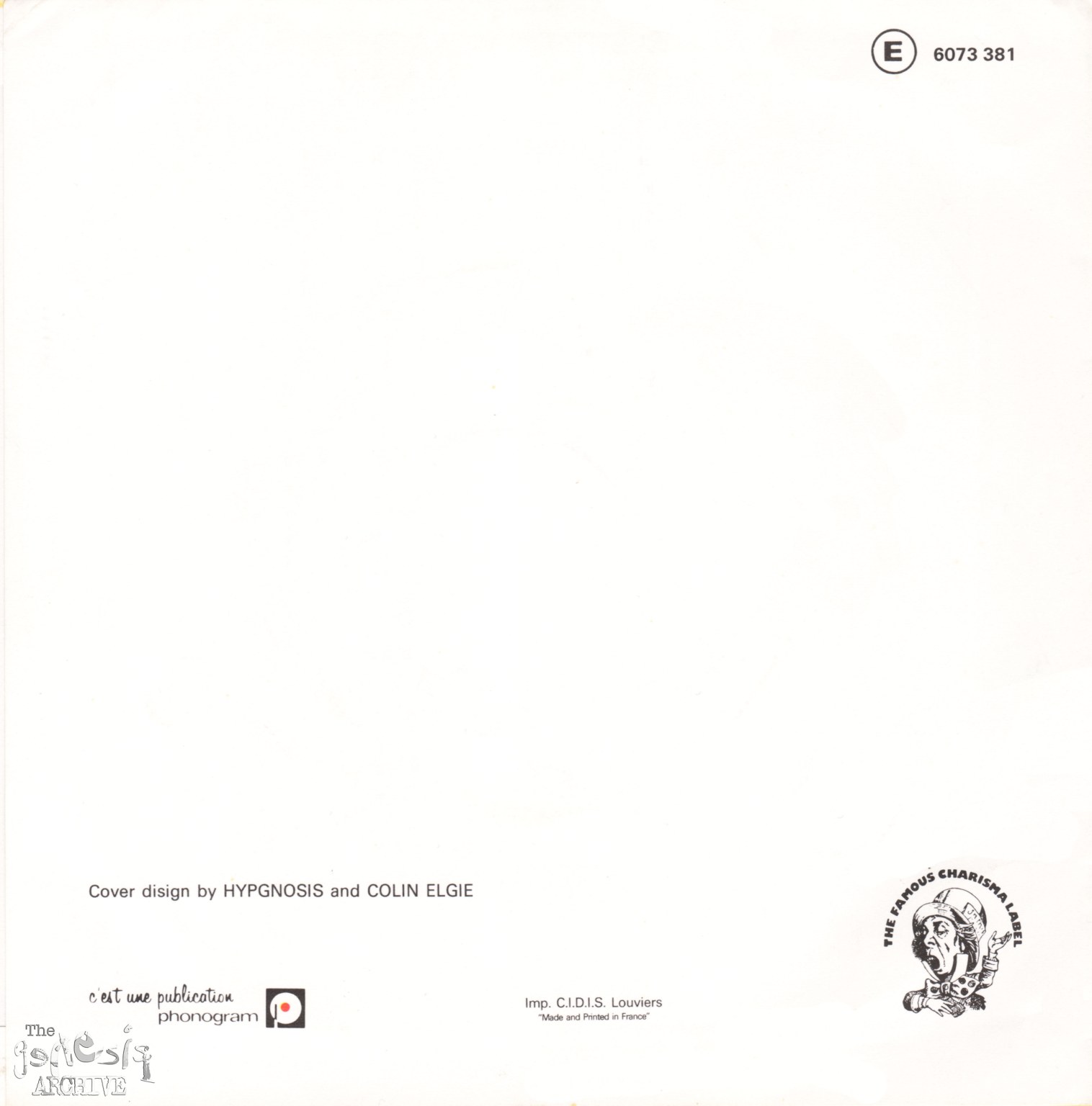 Single – Genesis – Entangled – A Trick Of The Tail – France – The ...