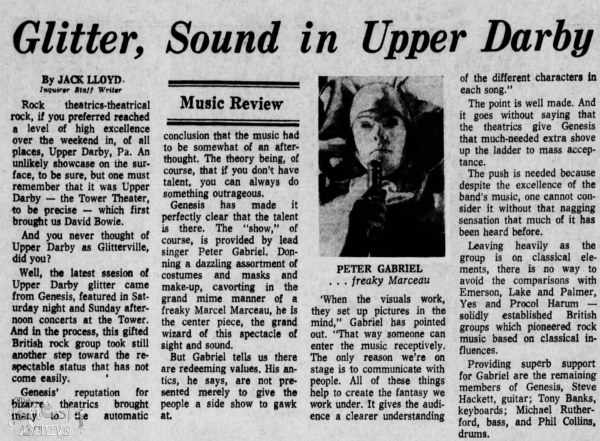 Concert review – Genesis – The Philadelphia Inquirer – Pennsylvania ...