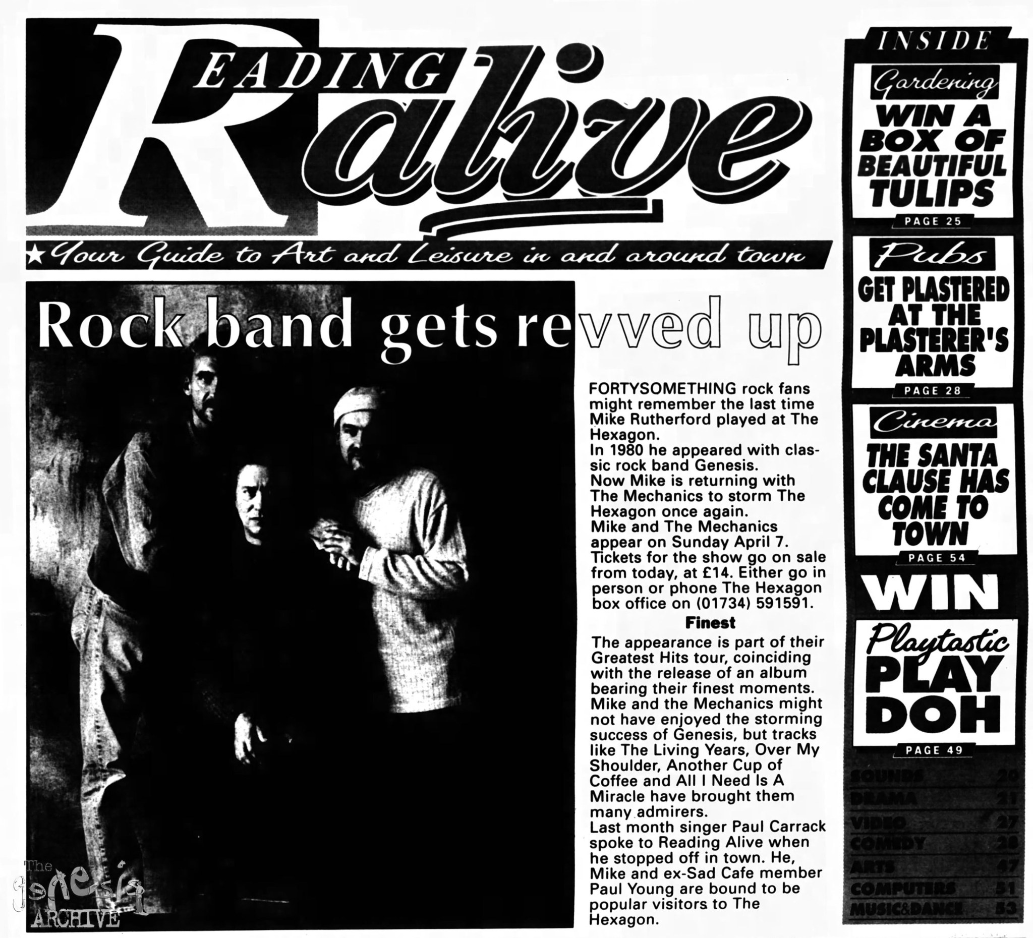 Concert advert – MM – The Reading Evening Post – Reading – 1st December ...