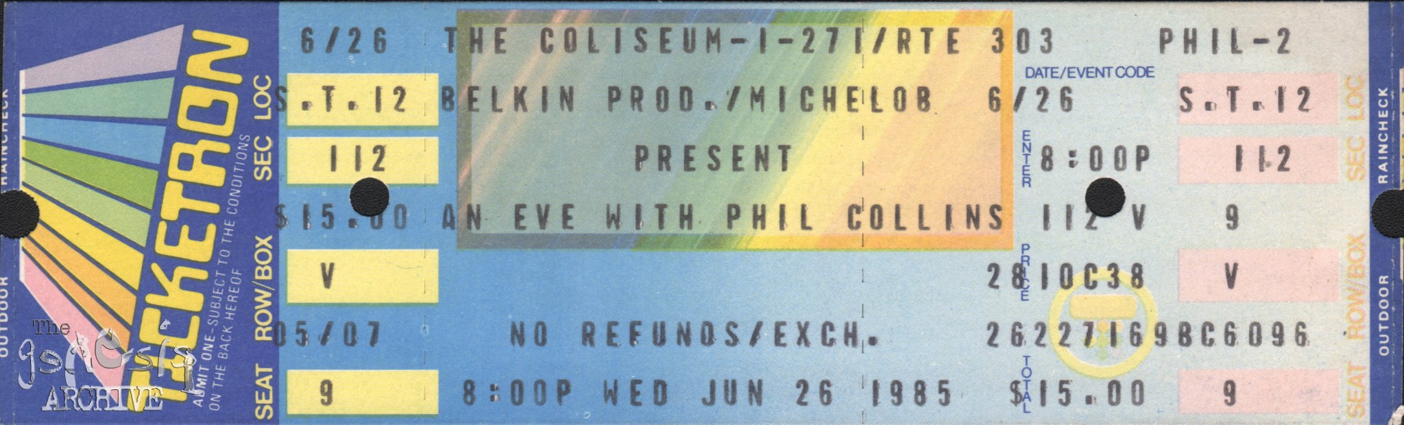 Ticket – PC – The Richfield Coliseum – Cleveland – 26th June – The ...