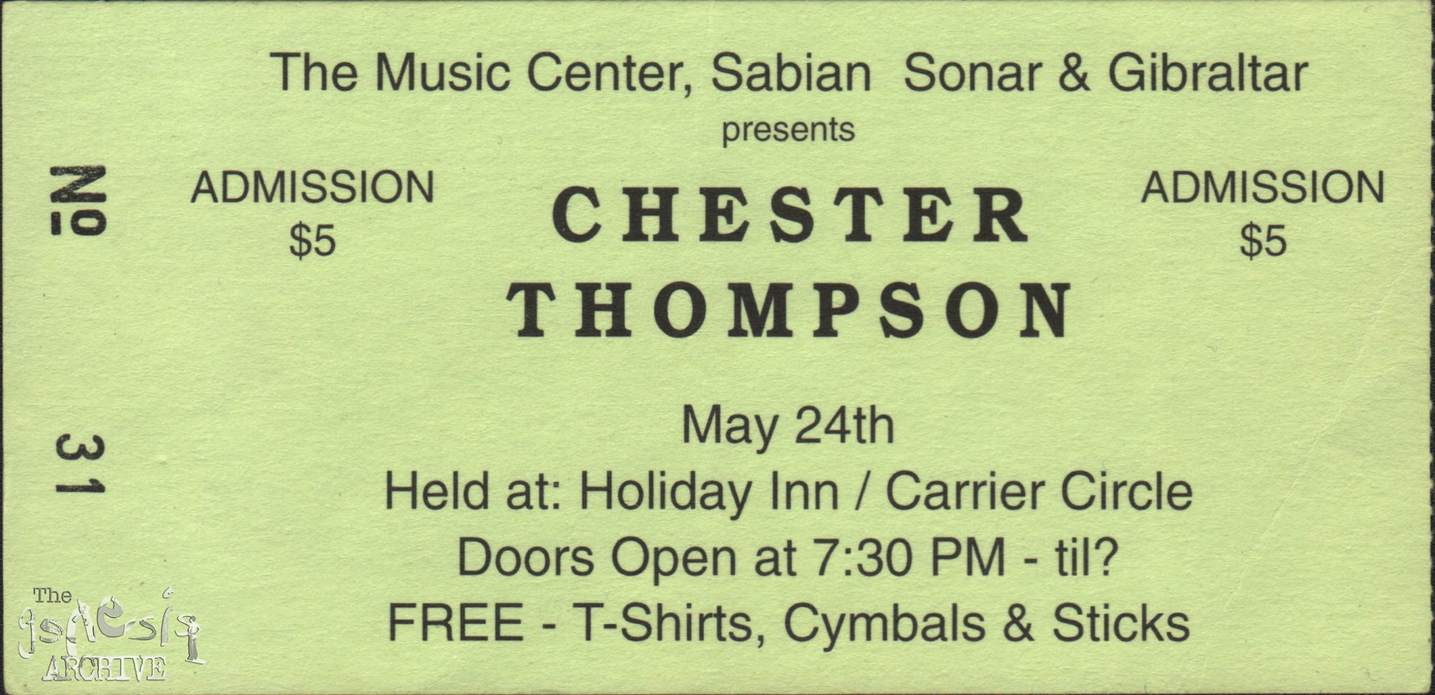 Ticket – CT – The Holiday Inn – Carrier Cycle – Syracuse – New York ...