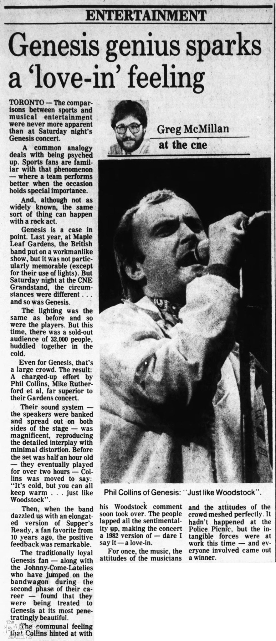 Concert review – Genesis – The Hamilton Spectator – Hamilton – 30th ...