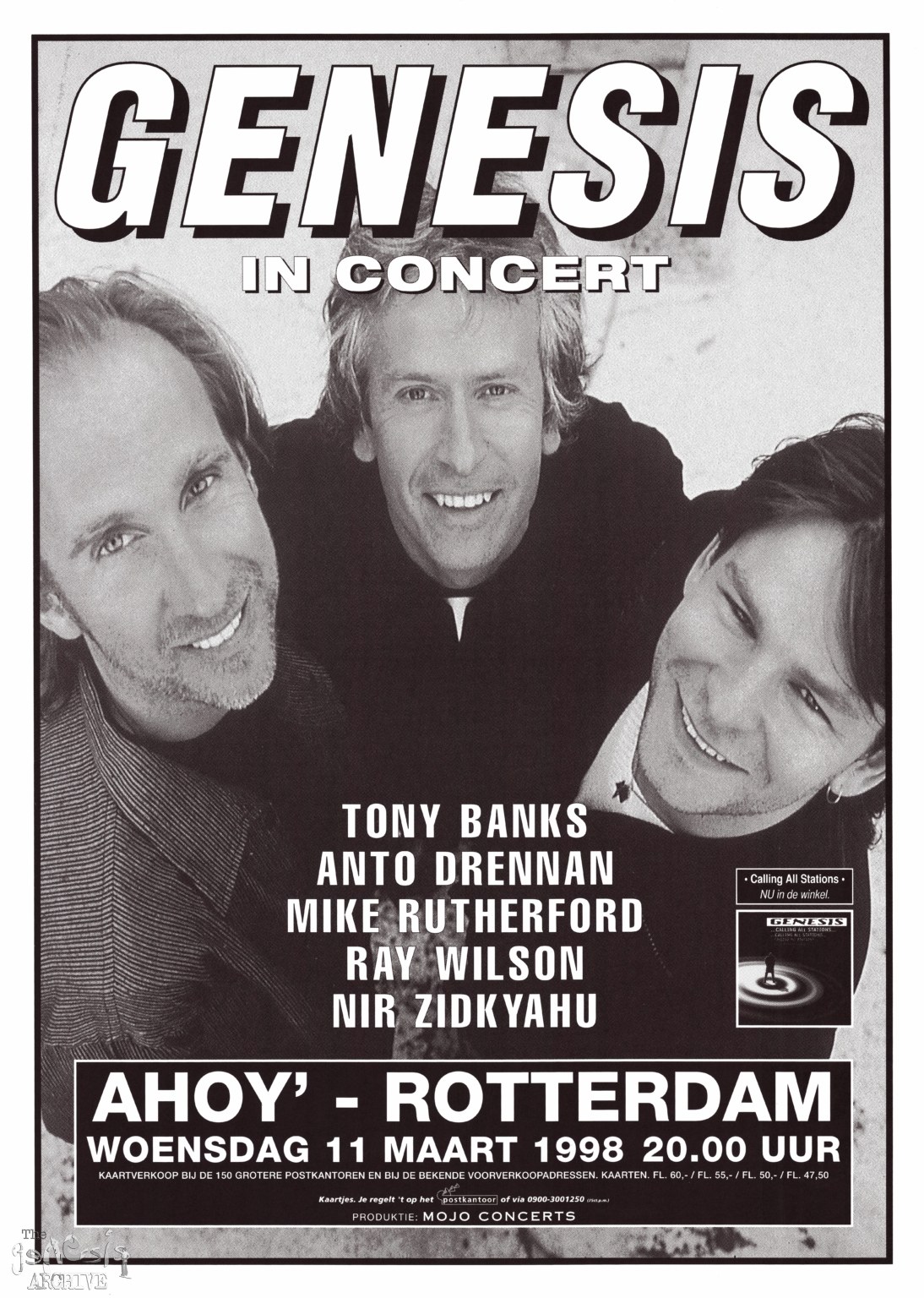 Concert Poster – Genesis – The Ahoy – Rotterdam – 11th March – The ...