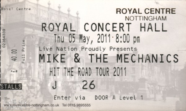 Ticket – MM – The Royal Concert Hall – Nottingham – 5th May – The ...